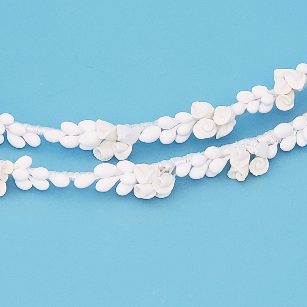 Crown Pair: Ivory Rosebud Stefana Wedding Crowns — Blessed Celebration