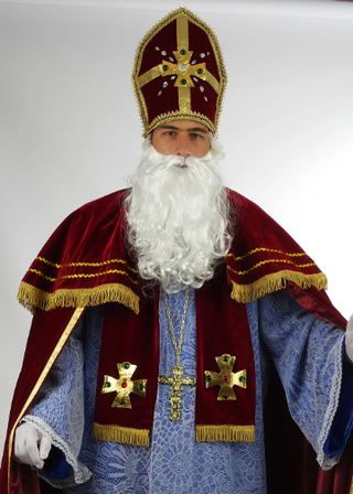 Christmas Burgundy Saint Nicholas Costume - Adult Male — Blessed ...