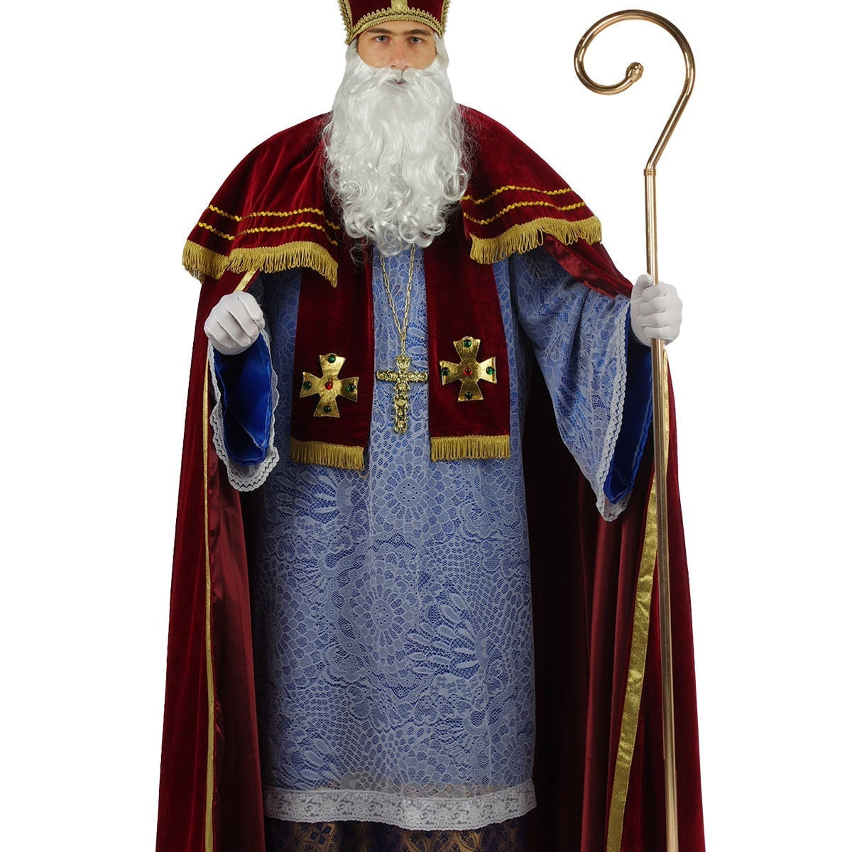 Christmas Burgundy Saint Nicholas Costume - Adult Male — Blessed ...