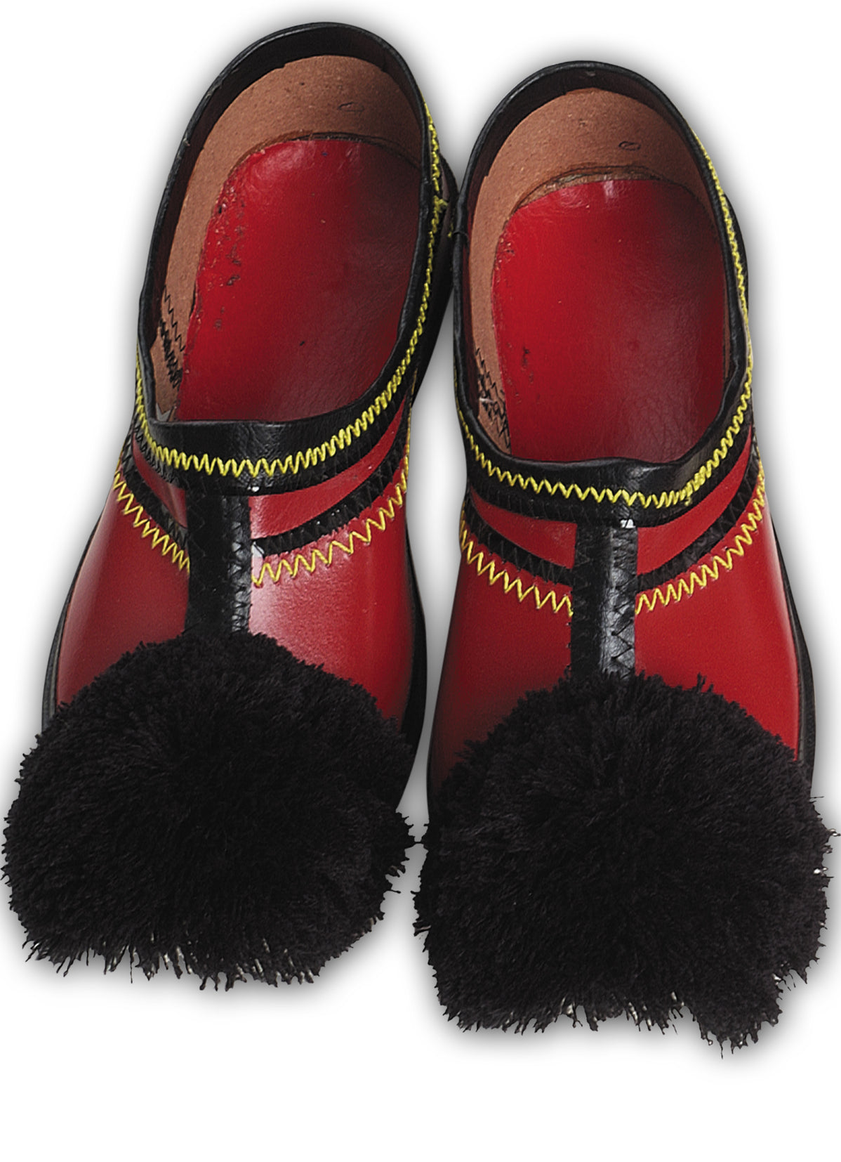Tsarouchi Red & Black Shoes | Traditional Greek Shoes — Blessed Celebration