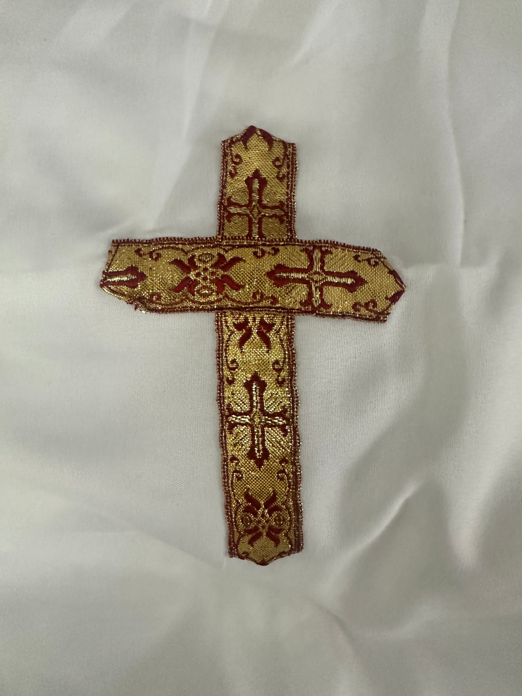 Adult Baptism Robe with Ornate Cross – White, One Size — Blessed ...