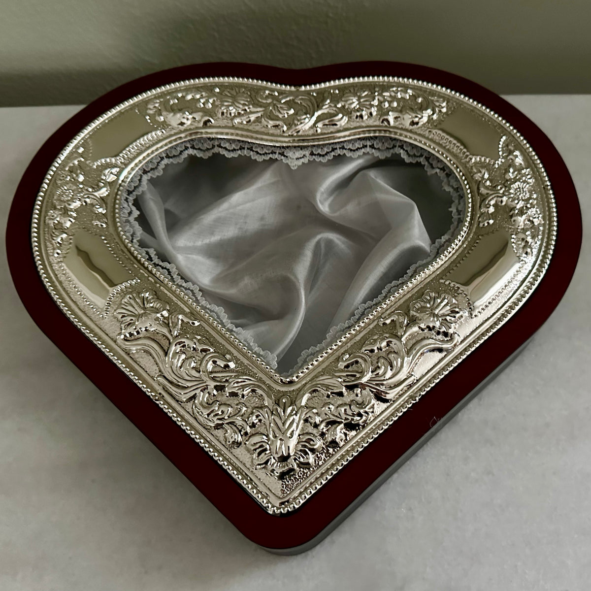 Byzantine Heart Wedding Crown Case Stephanothiki — Blessed Celebration