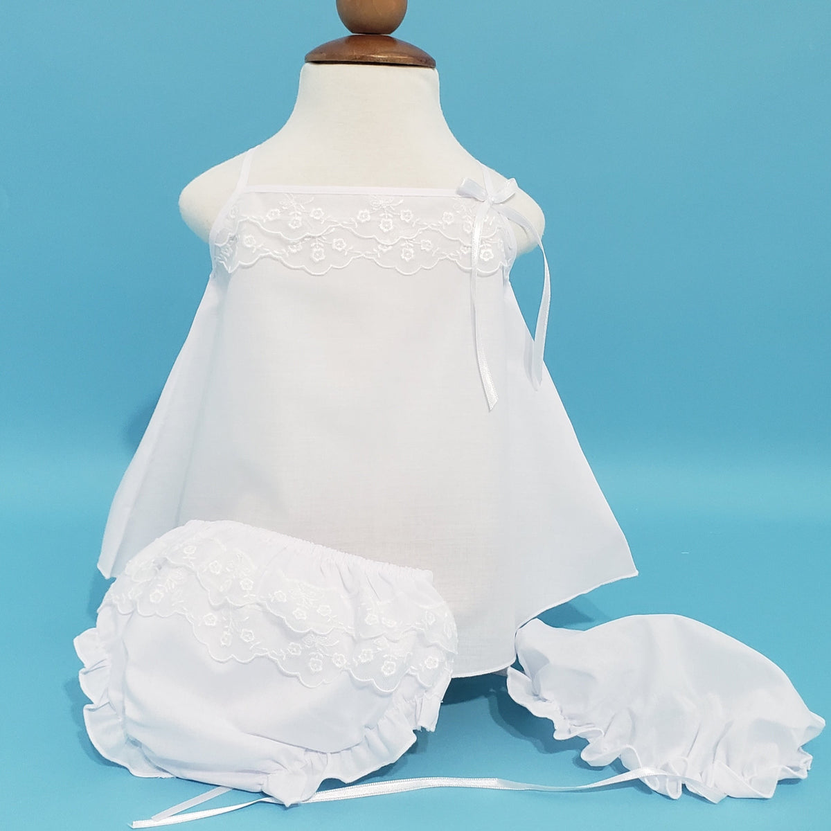3 Piece - Simple Chic Girl's White Undergarments — Blessed Celebration