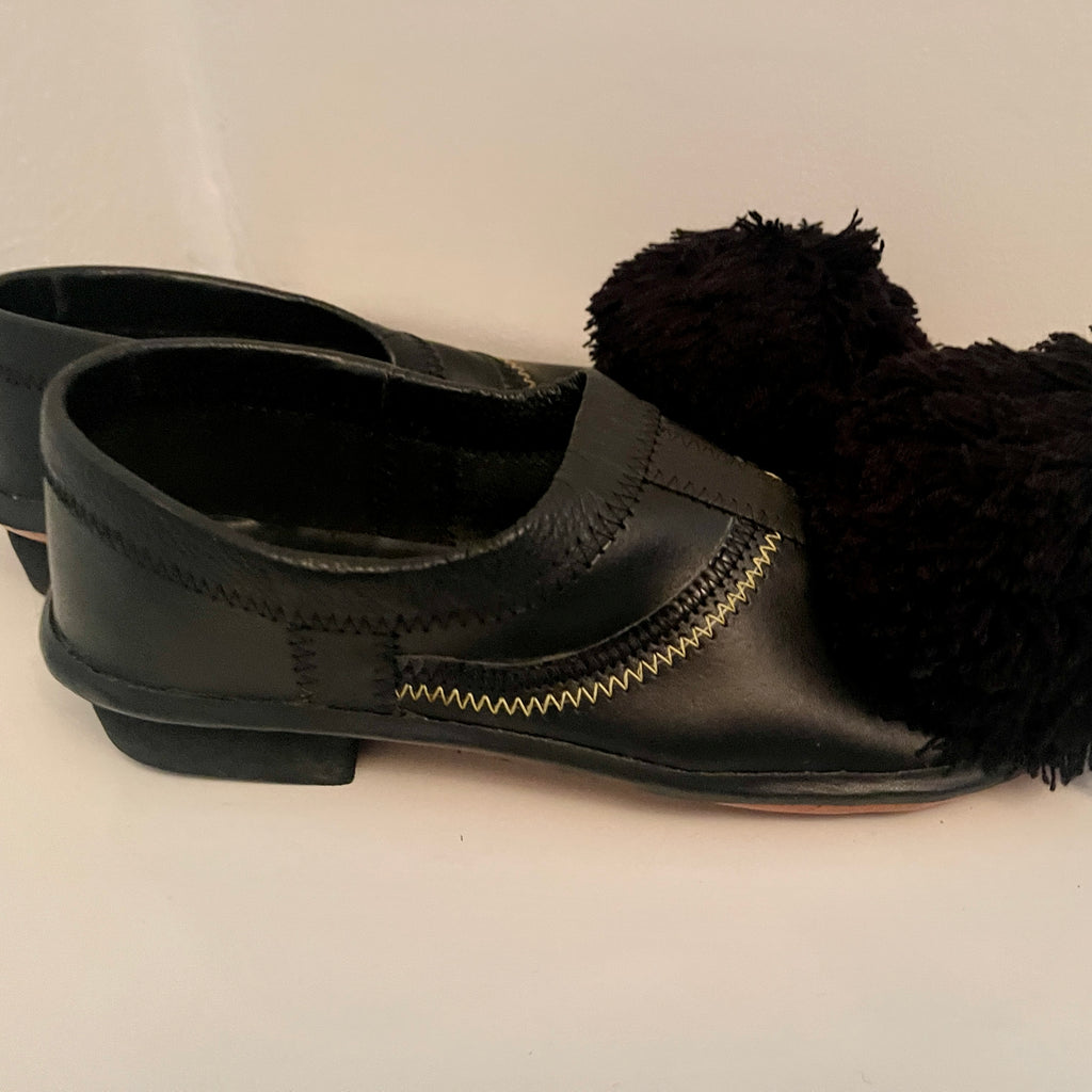 Tsarouchi Red & Black Shoes | Traditional Greek Shoes — Blessed Celebration