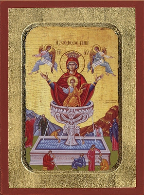 Life-giving Spring Greek Orthodox Icon — Blessed Celebration