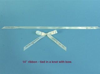 Personalized ribbon for martyrika or bomboniera — Blessed Celebration