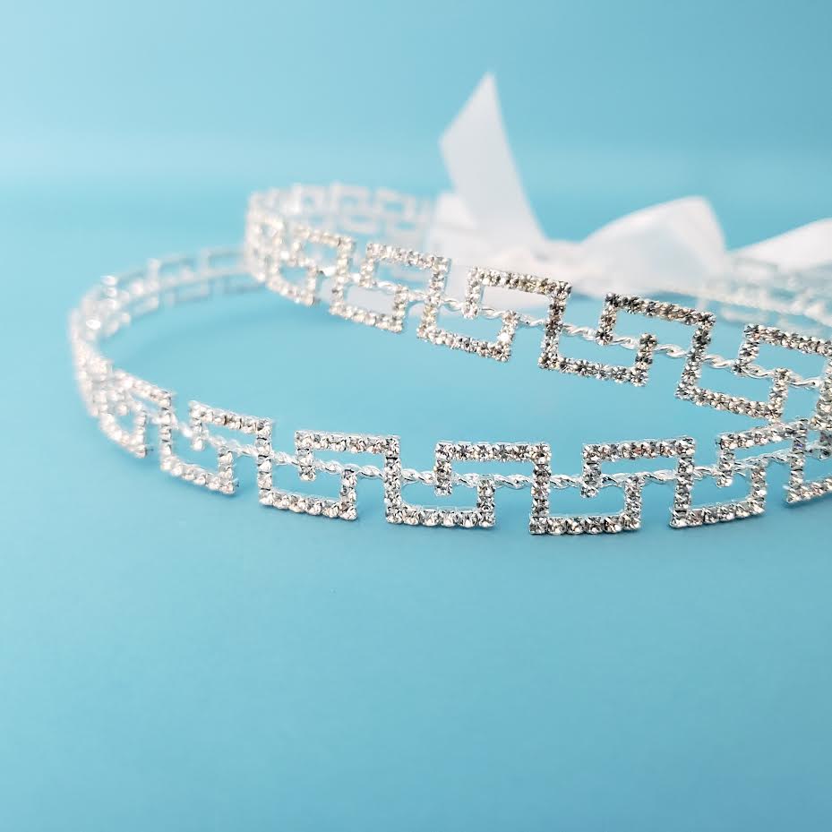 Crown Greek Keys (Pair) — Blessed Celebration